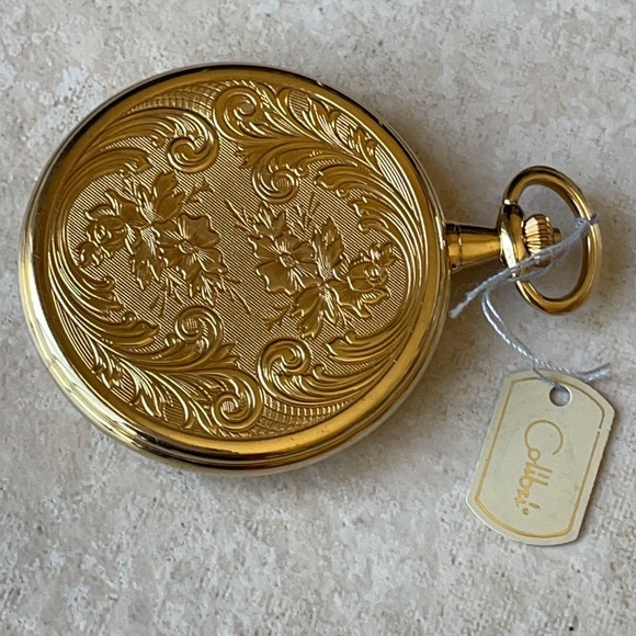Colibri | Accessories | Colibri Pocket Watch Battery Gold Tone Dateday Wmoon Month | Poshmark